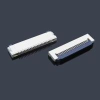 China Ffc / Fpc 0.5mm 1.0mm Pitch 10 18 20 30 40 50 Pin Half Coverage Bottom Upper Contact Connector for sale