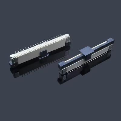 China 0.5mm Pitch 10p 20p 30p 40p SMD Flat Socket FPC / FFC Connector FPC FFC Cable PCB Connectors for sale