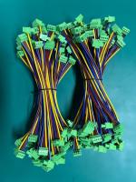 China OEM Cable Length Industrial Machine 5.08mm Terminal Block Green Cable And Wire Harness Assembly 0.5M 1M 100% Testing Inspection for sale
