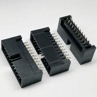 China 2.54mm Box Header Connector 6 8 10 20 30 40 64 Pin Straight Dip Type DC3 for sale