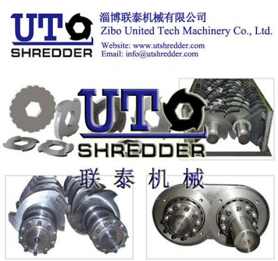 China produce and supply high quality blade & knives in double shaft shredder / two rotor crusher / twin shaft shredder for sale
