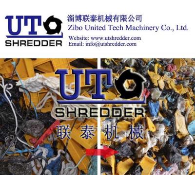 China high capacity plastic block shredder, big plastic block recycling, waste plastic crusher, single shaft shredder for sale