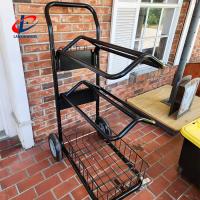 China Two Tier Rolling Saddle Rack Custom Metal Tube Bending for Storing Horse Tack for sale