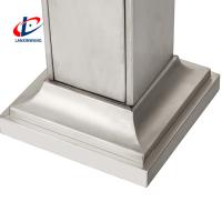 China Custom Metal Freestanding Ashtray Column Fabrication for Waste Collection for sale