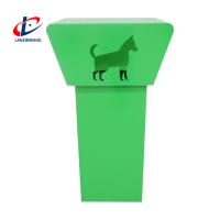 China Freestanding Pet Waste Bins Custom Metal Fabrication for Outdoor Waste Collection for sale