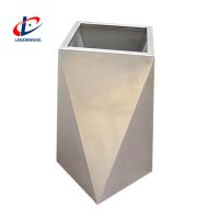 China Custom Metal Geometric Planters Fabrication for Commercial Landscape Displays for sale