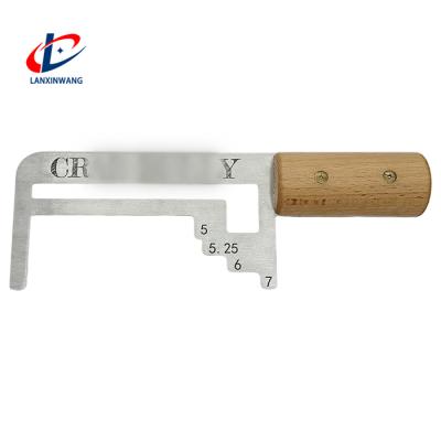 China Custom Wire Drawing Aluminium Crab Measuring Calipers for Seafood Sorting for sale