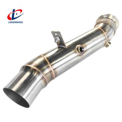 China High Flow Stainless Steel Exhaust Downpipes Custom for Turbocharged Vehicles for sale