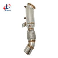 China Vehicle Custom Exhaust Pipe Carbon Steel Turbocharged Engine Downpipe for sale
