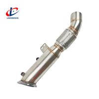 China Vehicle Custom Exhaust Pipe Carbon Steel Turbocharged Engine Downpipe for sale