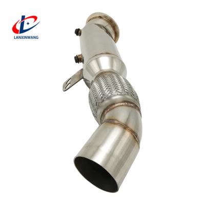 China Vehicle Custom Exhaust Pipe Carbon Steel Turbocharged Engine Downpipe for sale