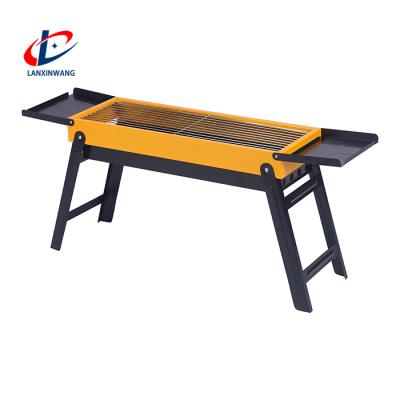 China Pull Out Metal Barbecue Grill Foldable For Portable Cooking / Storage for sale