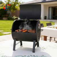 China Cylindrical Custom Barbecue Charcoal Grill for Small Batch Cooking for sale