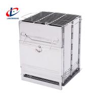China Custom Folding Stainless Steel Barbecue Grill for Outdoor Wood Fired Cooking for sale