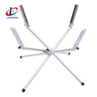 China Stainless Steel Camping Barbecue Grill Charcoal Cooking Cross Folding for sale