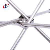 China Stainless Steel Camping Barbecue Grill Charcoal Cooking Cross Folding for sale