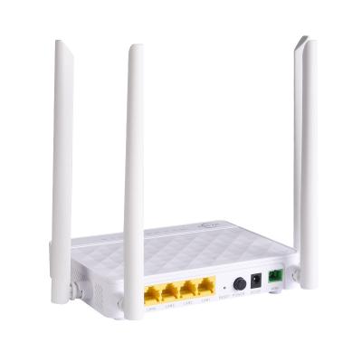 China FTTH 4GE GPON ONU DUAL BAND Onu Compatible With OLT Huawei Zte Fiberhome for sale