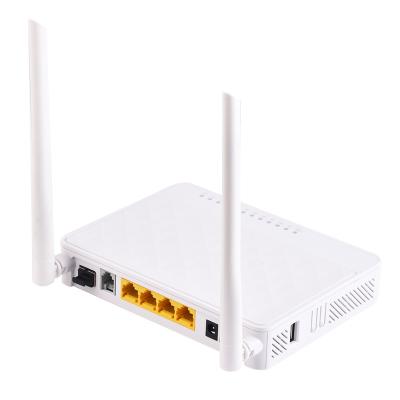 China 4 Port 1GE 3FE 1TEL Fiber Optic Equipment ONT WIFI EPON ONU for sale