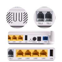 China 4GE 2.4G 5.8G WLAN ONT Dual Band XPON AC EPON ONU for sale