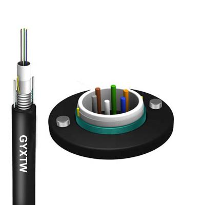 China 1 2 4 6 8 Core Indoor Steel Wire Drop Fiber Optic Cable for sale
