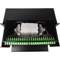 China ODF 144 Core Black Optical Fiber Distribution Frame for sale