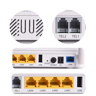 China 4GE 2VOIP 2.4G 5.8G WLAN 1USB XPON Fiber Optic Wireless Router for sale