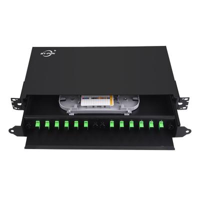 China 48 Core ODF 24 Port Optical Fiber Distribution Frame for sale