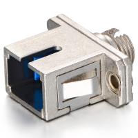 China SC APC Singlemode Simplex Fiber Optic Adaptor Fiber Optic Accessories for sale