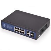 China 8 Port 2 Port 100mbs Network IP Camera Poe Switch for sale
