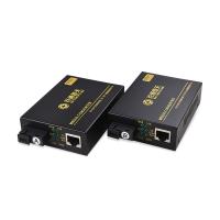China 10/100/1000m Single Mode Fiber Optic To RJ45 Converter for sale