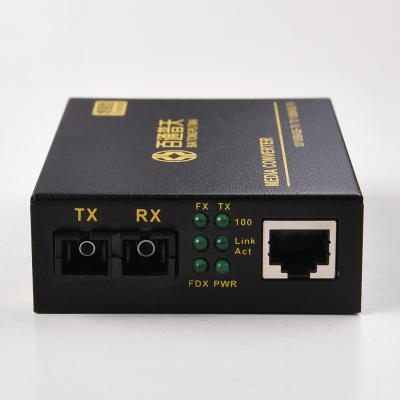 China SM 20km 10m 1000m 10km Rj45 Fiber Optic Cable Ethernet Converter for sale
