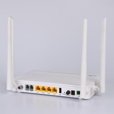 China 4GE AC WLAN 2VOICE GEPON XPON ONT Fiber Network Modem for sale