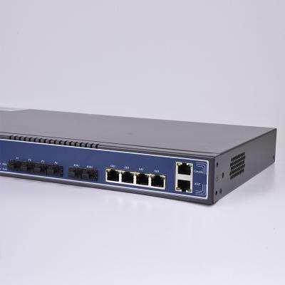 China 10GE SFP+ UPLINK FTTH 1U 19 INCH Fiber GPON 4 Port OLT for sale
