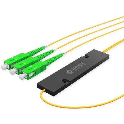 China 1260NM 1650NM 1X2 1X64 FTTH Micro 1200 PLC Optical Splitter for sale