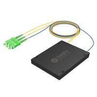 China 0.9MM SC/APC 1X2 1X4 1X32 1*8 1*16 Fiber Optic Splitter for sale