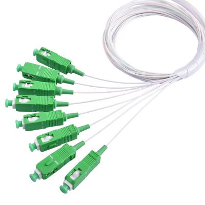 China SC APC UPC 1X4 Fiber Network 0.9MM PLC Fiber Optic Splitter for sale