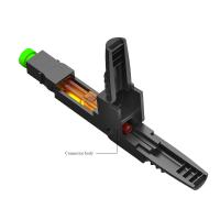 China Drop Cable Telecom SC / UPC SC / APC Fiber Optic Fast Connector for sale