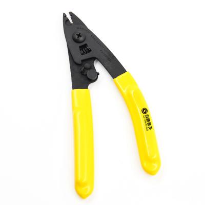 China Three Hole FTTH 3 Port Wire Fibre Optic Cable Stripping Tools for sale