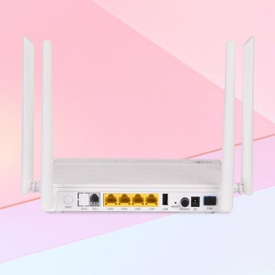 China 4GE 2 POTS WIFi Plastic GPON ONT Dual Band Realtek Chip FTTH for sale