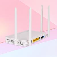 China 4GE 2 POTS WIFi Plastic GPON ONT Dual Band Realtek Chip FTTH for sale