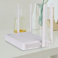 China FTTH Wireless 4GE Gepon Dual Band ONU Modem 4pots Voip Wifi Router for sale