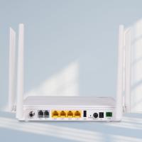 China 4 Antennas Dual Band ONU 4GE 2VOIP 2.4G 5.8G WLAN 1USB CATV Ports for sale