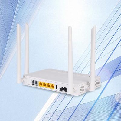 China Dual Band FTTH 4Ge Port Fiber Epon Onu Modem Data Gepon Converter for sale