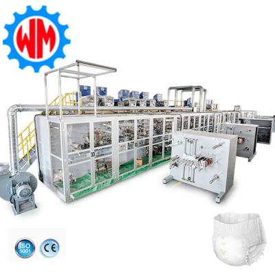 China High Efficiency Full Servo Baby Diaper Making Machine Intelligent PLC Control Global Export for sale