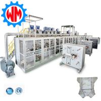 China High Speed Full Servo Baby Diaper Making Machinery  PLC Control with Packaging System for sale