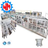 China High Speed Full Servo Baby Diaper Production Line  PLC Control with Optional Packaging System for sale