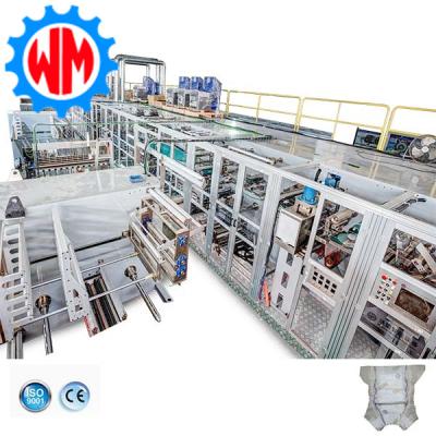 China High Efficiency Full Servo Baby Diaper Production Line  PLC Control Global Export for sale