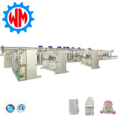 China Full Automatic Baby Diaper Making Machine Intelligent System with Professional Design for sale