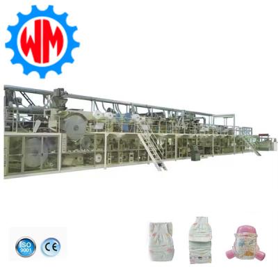 China Full Automatic Baby Diaper Making Machine Automatic System with Professional Design for sale