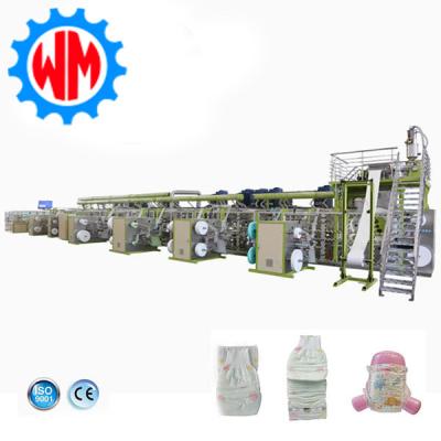 China Full Servo Baby Diaper Production Line Automation Control System High Efficiency for sale